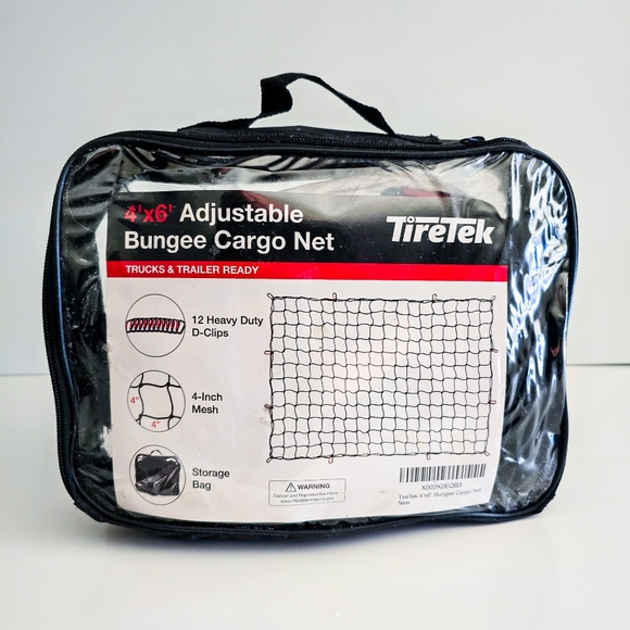 Other | Tiretek Adjustable Bungee Cargo Net Mesh 4x6 Ft Stretches To ...